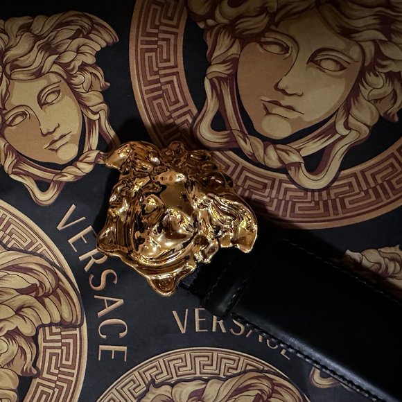 Versace | Accessories | Versace Palazzo Belt Medusa Head Gold Authentic ...
